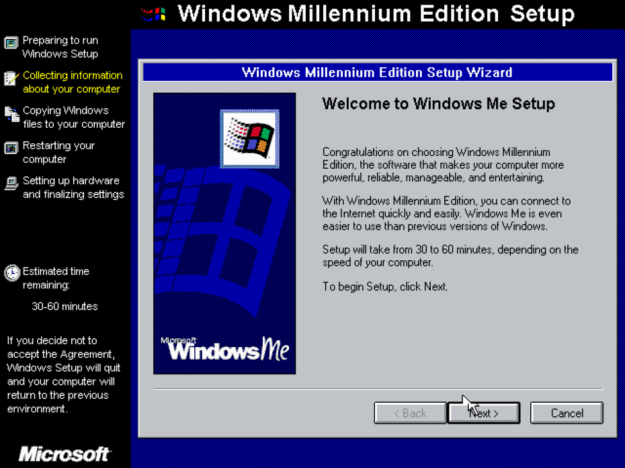 Windows Millennium (Beta 3: Build 2499.3) | Drew1440: Blog
