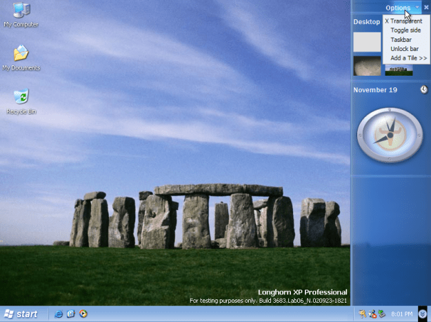 Windows Longhorn Milestone 4 | Drew1440: Blog
