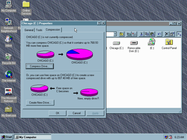 Windows Chicago OSR2 (Build 1078) | Drew1440: Blog