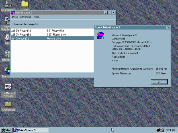 Windows Chicago OSR2 (Build 1078) | Drew1440: Blog