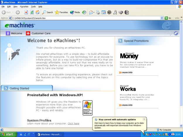 eMachines T2200 | Drew1440: Blog