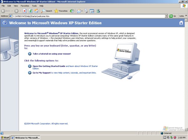 Windows XP Starter Edition | Drew1440: Blog